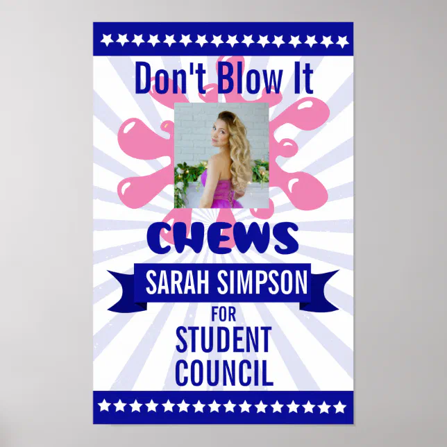 voting poster class president, student council | Zazzle