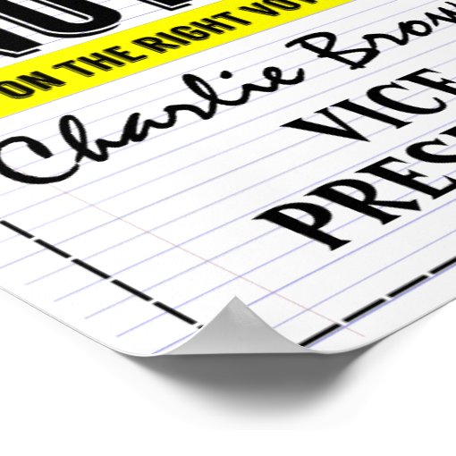 voting poster school classroom Take Note vote | Zazzle