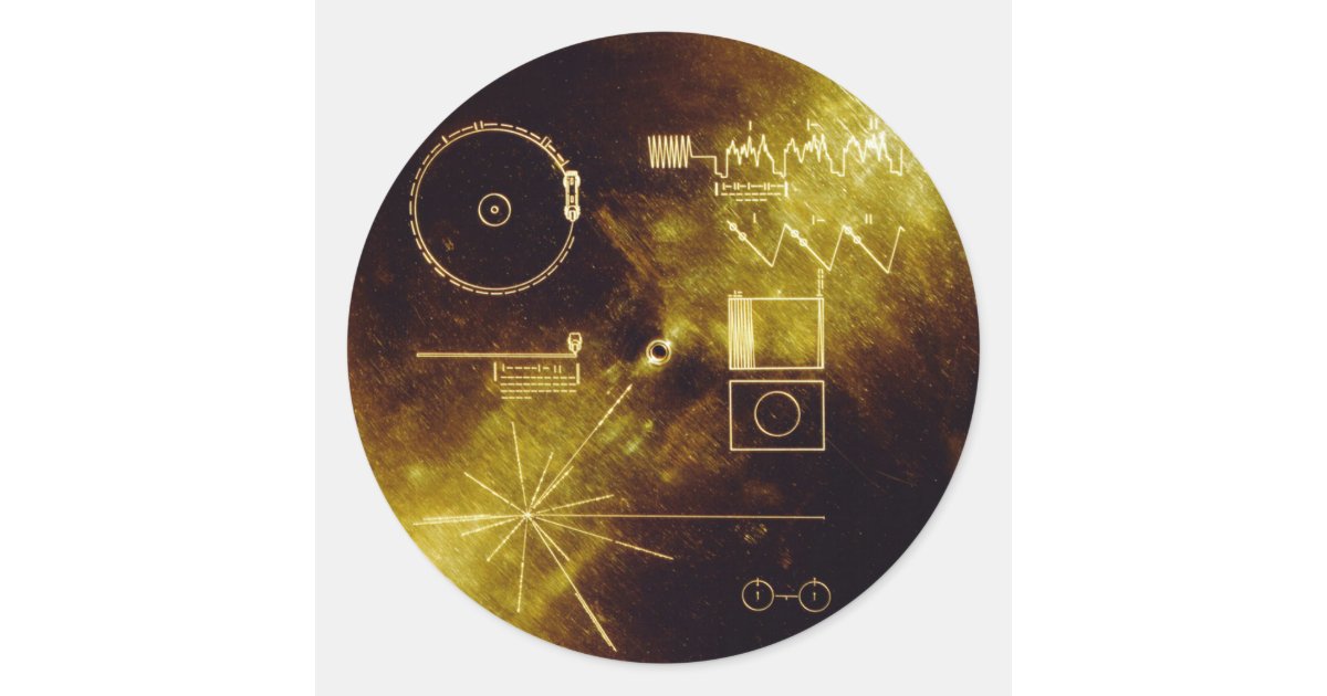 Voyager Message Classic Round Sticker | Zazzle