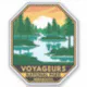 Voyageurs National Park Minnesota Sunset Emblem Sticker | Zazzle