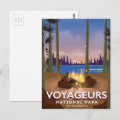 Voyageurs National Park Minnesota travel poster Postcard | Zazzle