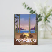 Voyageurs National Park Minnesota travel poster Postcard | Zazzle