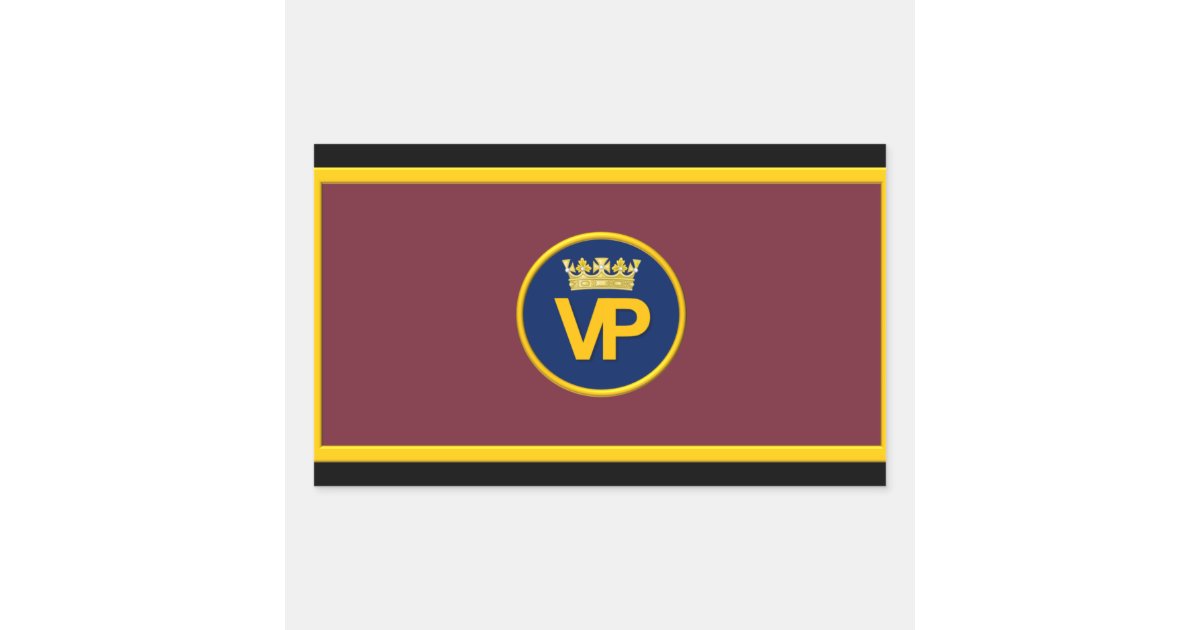 VP Regimental Flag Stickers | Zazzle