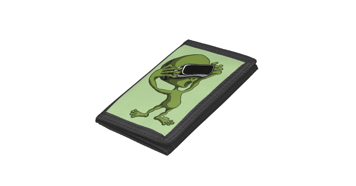 VR Alien Tri-fold Wallet | Zazzle