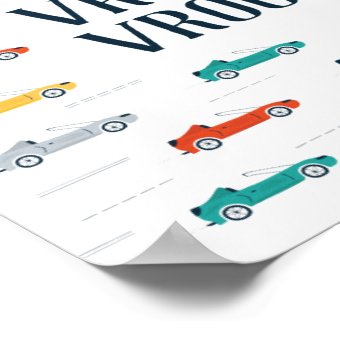 Vroom Vroom Transportation Poster | Zazzle