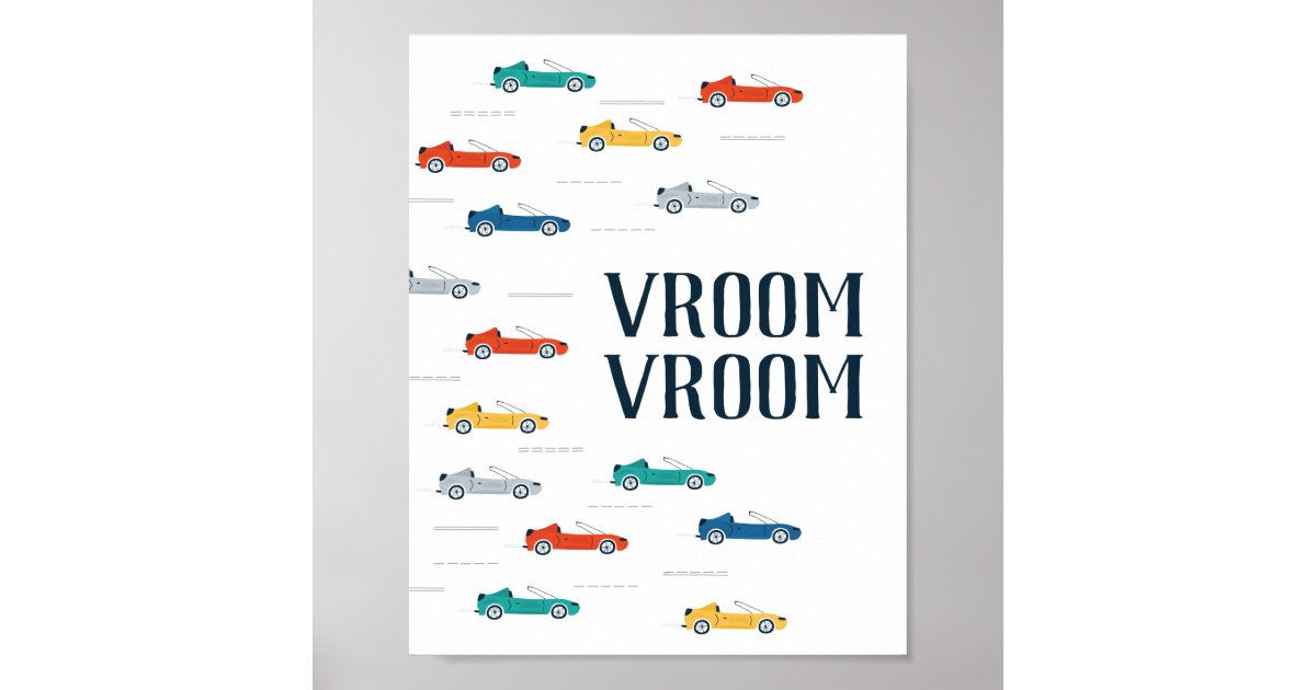 Vroom Vroom Transportation Poster | Zazzle
