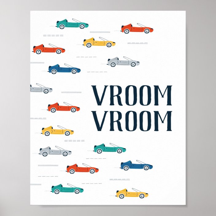 Vroom Vroom Transportation Poster | Zazzle.com
