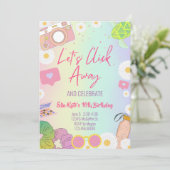 VSCO Girl Pastel Tie Dye Tween Teen Girl Party Invitation | Zazzle