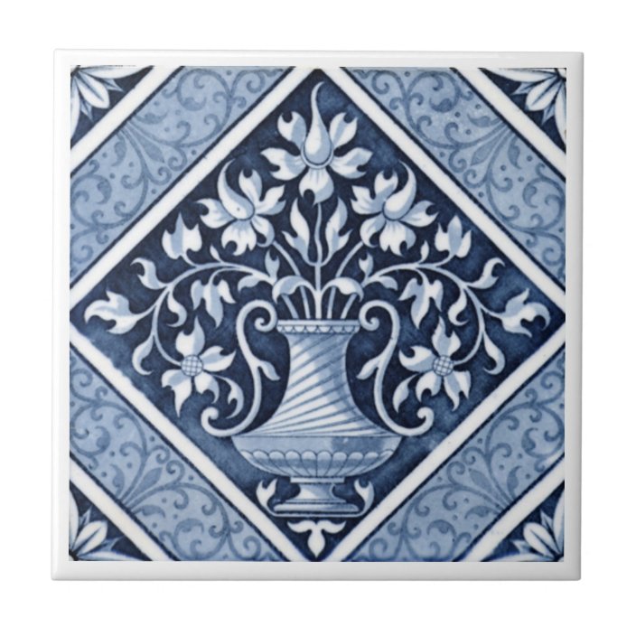 VT0010 Reproduction Antique Transferware Ceramic Tile | Zazzle.com