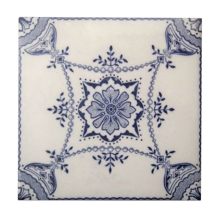 VT0096 Reproduction Antique Transferware Tile | Zazzle