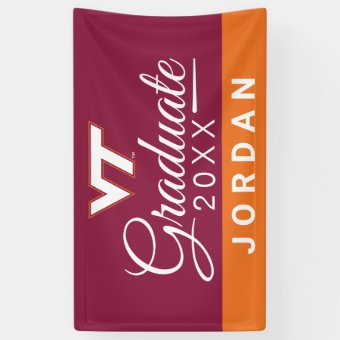 VT Virginia Tech Banner | Zazzle