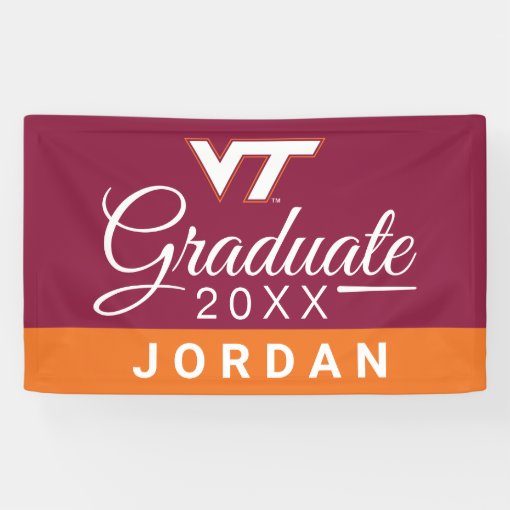 VT Virginia Tech Banner | Zazzle