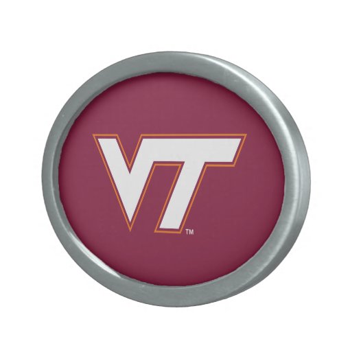VT Virginia Tech Belt Buckle | Zazzle