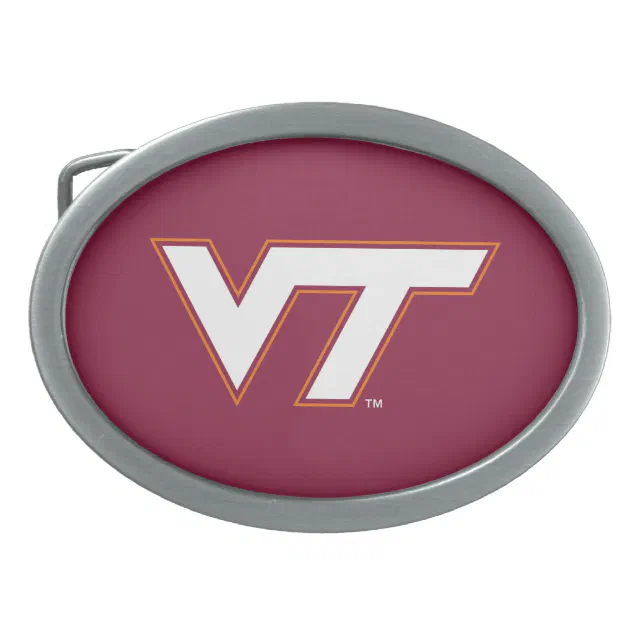 VT Virginia Tech Belt Buckle | Zazzle