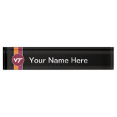 VT Virginia Tech Desk Name Plate | Zazzle