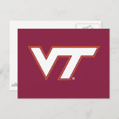 VT Virginia Tech Postcard | Zazzle