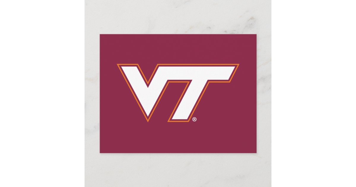 VT Virginia Tech Postcard | Zazzle