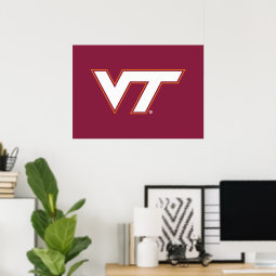VT Virginia Tech Poster | Zazzle