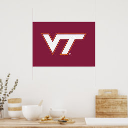 VT Virginia Tech Poster | Zazzle