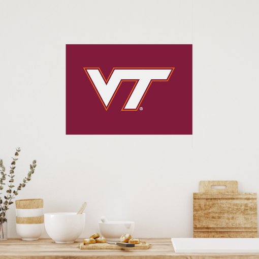 VT Virginia Tech Poster | Zazzle