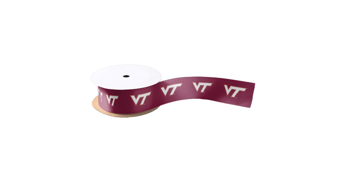 VT Virginia Tech Satin Ribbon | Zazzle