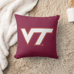 VT Virginia Tech Throw Pillow | Zazzle