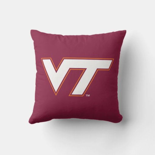 VT Virginia Tech Throw Pillow | Zazzle