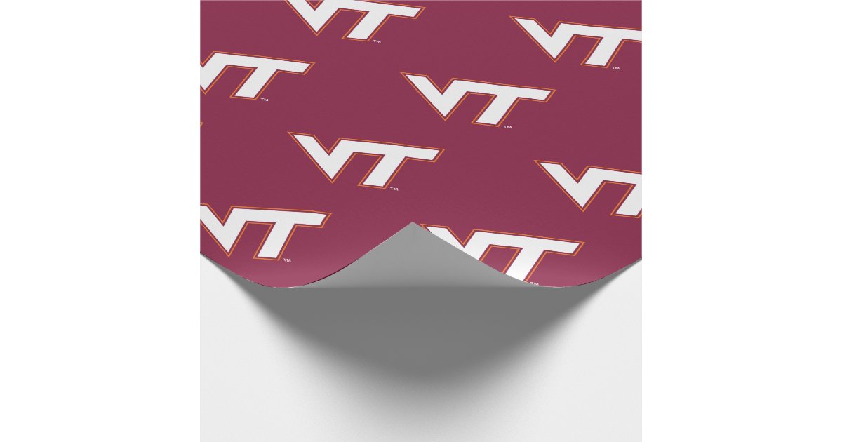 VT Virginia Tech Wrapping Paper | Zazzle