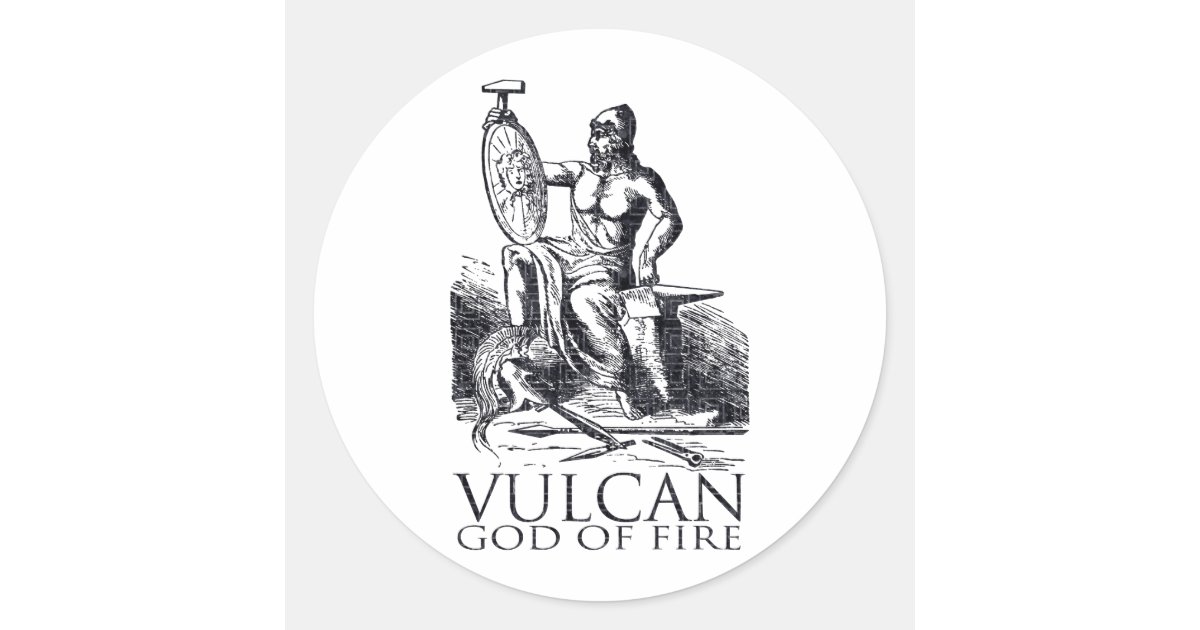 Vulcan Classic Round Sticker | Zazzle