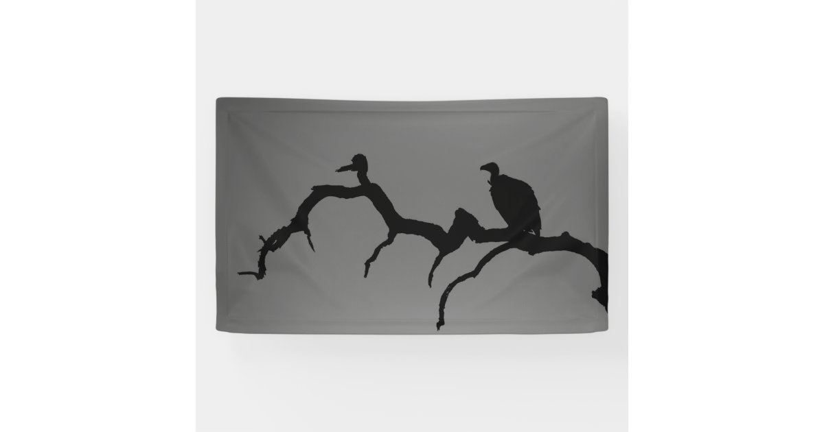 Vulture Silhouette Banner | Zazzle