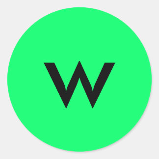 Letter W Stickers | Zazzle