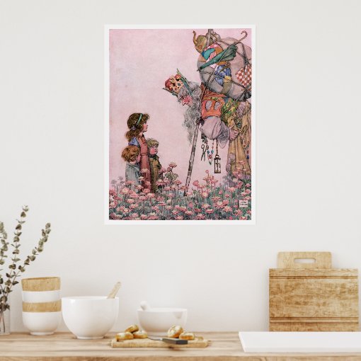 W Heath Robinson Illustration Bill the Minder Poster | Zazzle