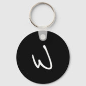 W letter - your own initial personalized keychain | Zazzle
