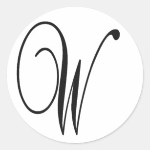 Letter W Stickers - 100% Satisfaction Guaranteed | Zazzle