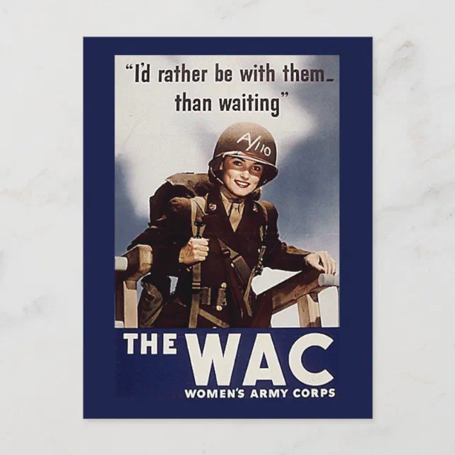 WAC POSTCARD | Zazzle