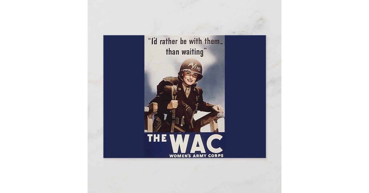 WAC Recruiting Poster Postcard | Zazzle