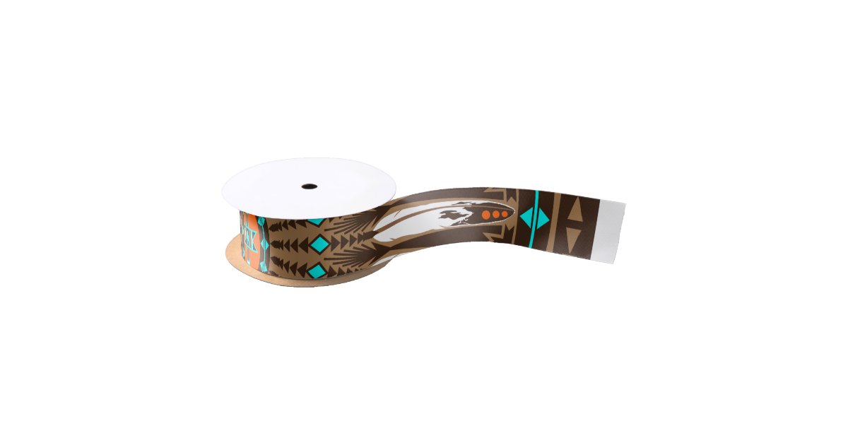 Wacipi Pow Wow Satin Ribbon | Zazzle