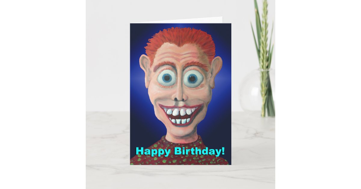 Wacky Birthday Greeting Card | Zazzle