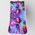 Wacky Demon Elf Anime Girl Tongue Out Golf Head Cover | Zazzle