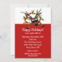 Wacky Reindeer Happy Holiday Party Invitation | Zazzle