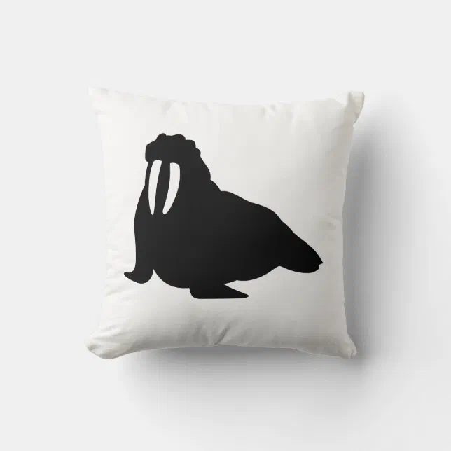 Wacky Walrus Pillow | Zazzle