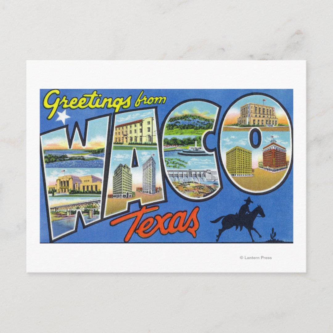 Waco, TexasLarge Letter ScenesWaco, TX Postcard | Zazzle