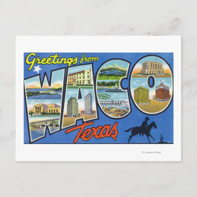 Waco, TexasLarge Letter ScenesWaco, TX Postcard | Zazzle