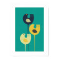 Wading Birds - mid century modern / minimalist Poster | Zazzle