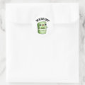 Wads Up Funny Money Pun Classic Round Sticker | Zazzle