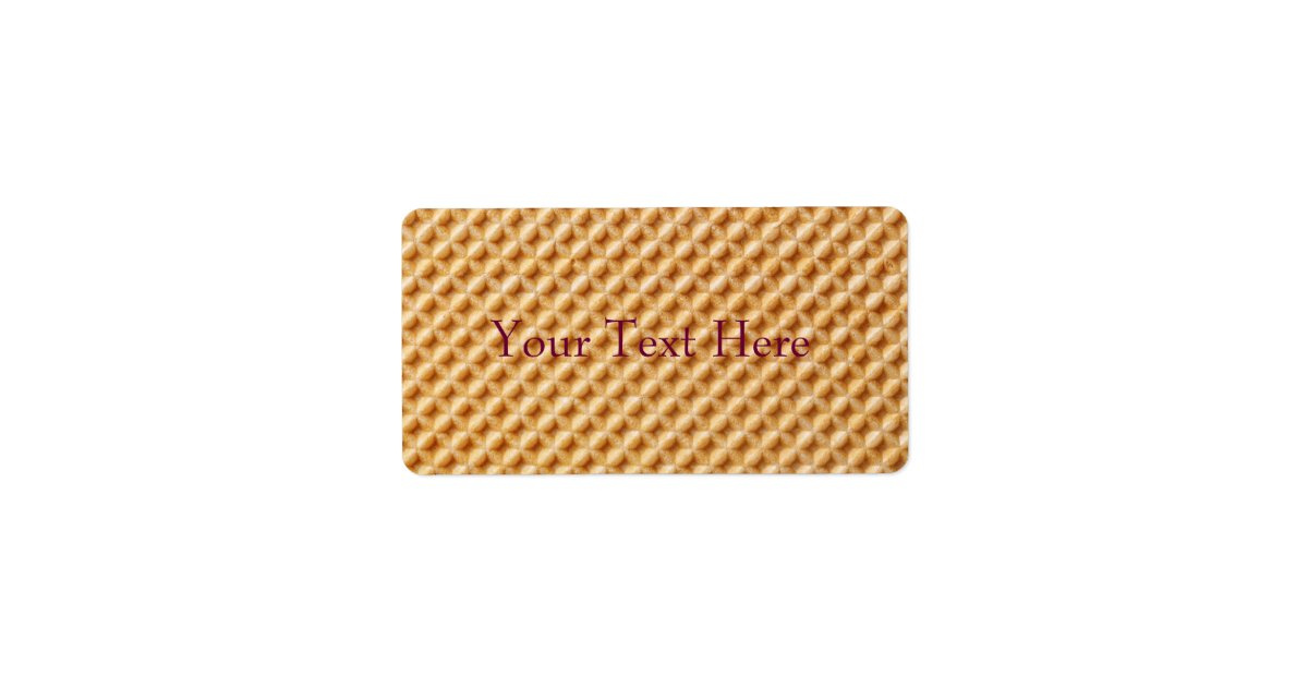 Wafer Texture Label | Zazzle