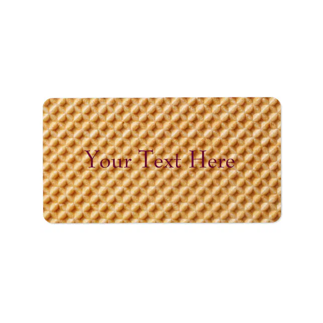Wafer Texture Label | Zazzle