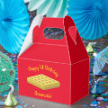 Waffle Cute Breakfast Brunch Kids 1st Birthday Favor Boxes | Zazzle