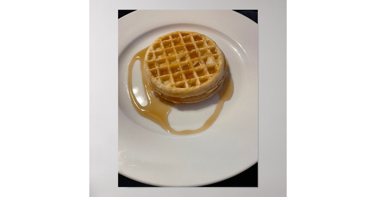 Waffle Photo Poster | Zazzle
