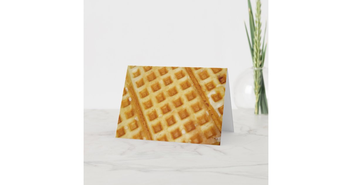 "Waffle" Thank You Card | Zazzle